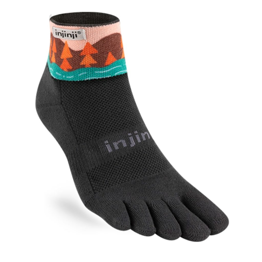Injinji Artist Designed Trail Midweight Mini-Crew Trail Running Toe ...
