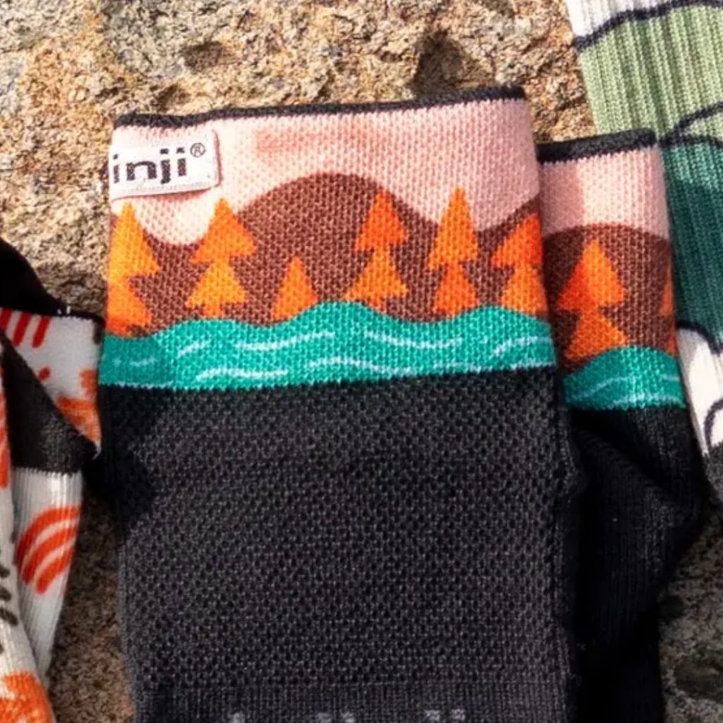 Injinji Artist Designed Trail Midweight Mini-Crew Trail Running Toe ...